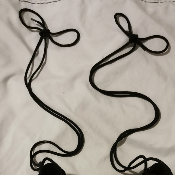 Brash | Shoes | Brash Lace Up Black Flats Ballerina Style Size 8 | Poshmark